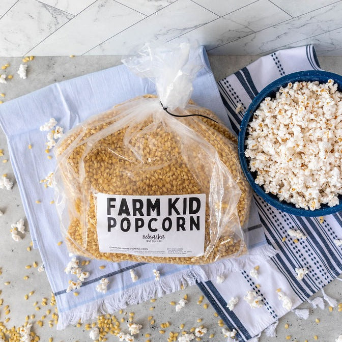 8lb Bag of White Popcorn – Farm Kid Popcorn
